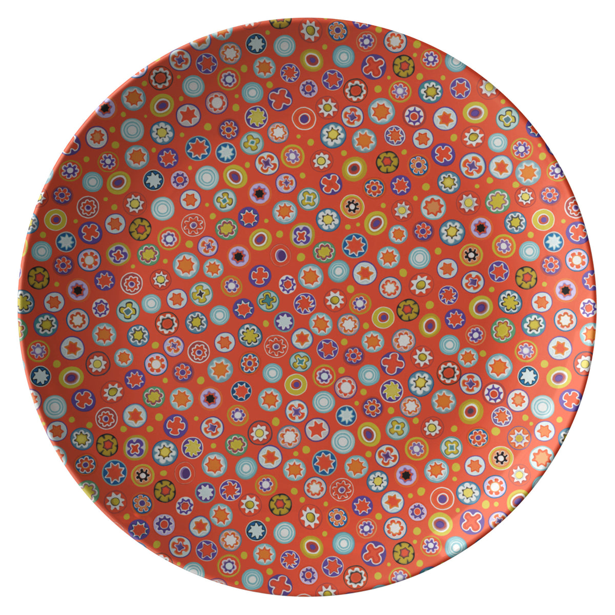 "Millefiori" Plate in Red – MedievalMade